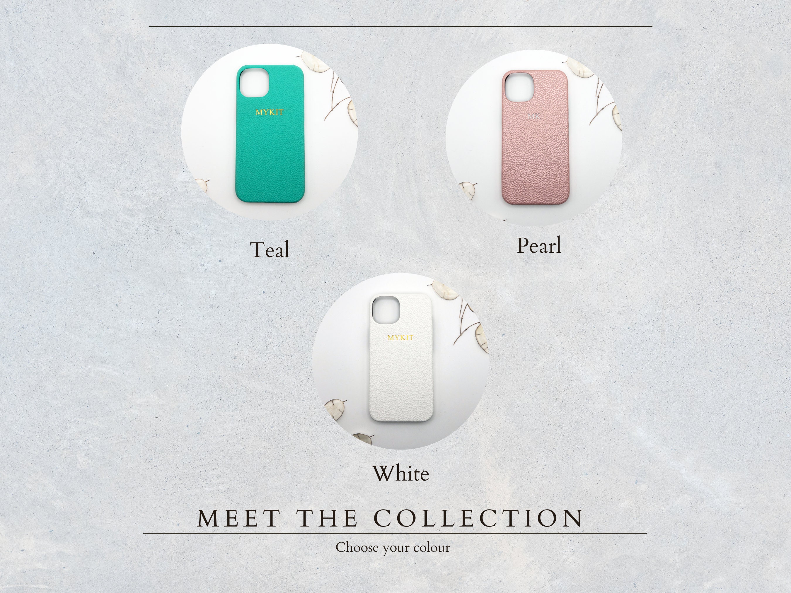 Personalized Leather Iphone Case Custom Monogram Initial - Etsy