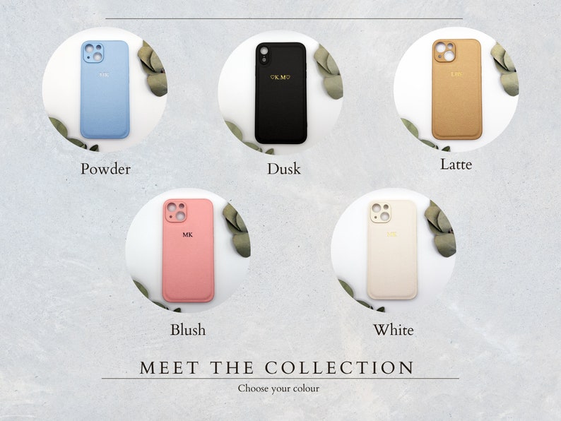 Vegan Personalised Custom Phone Case Personalized Embossed PU - Etsy