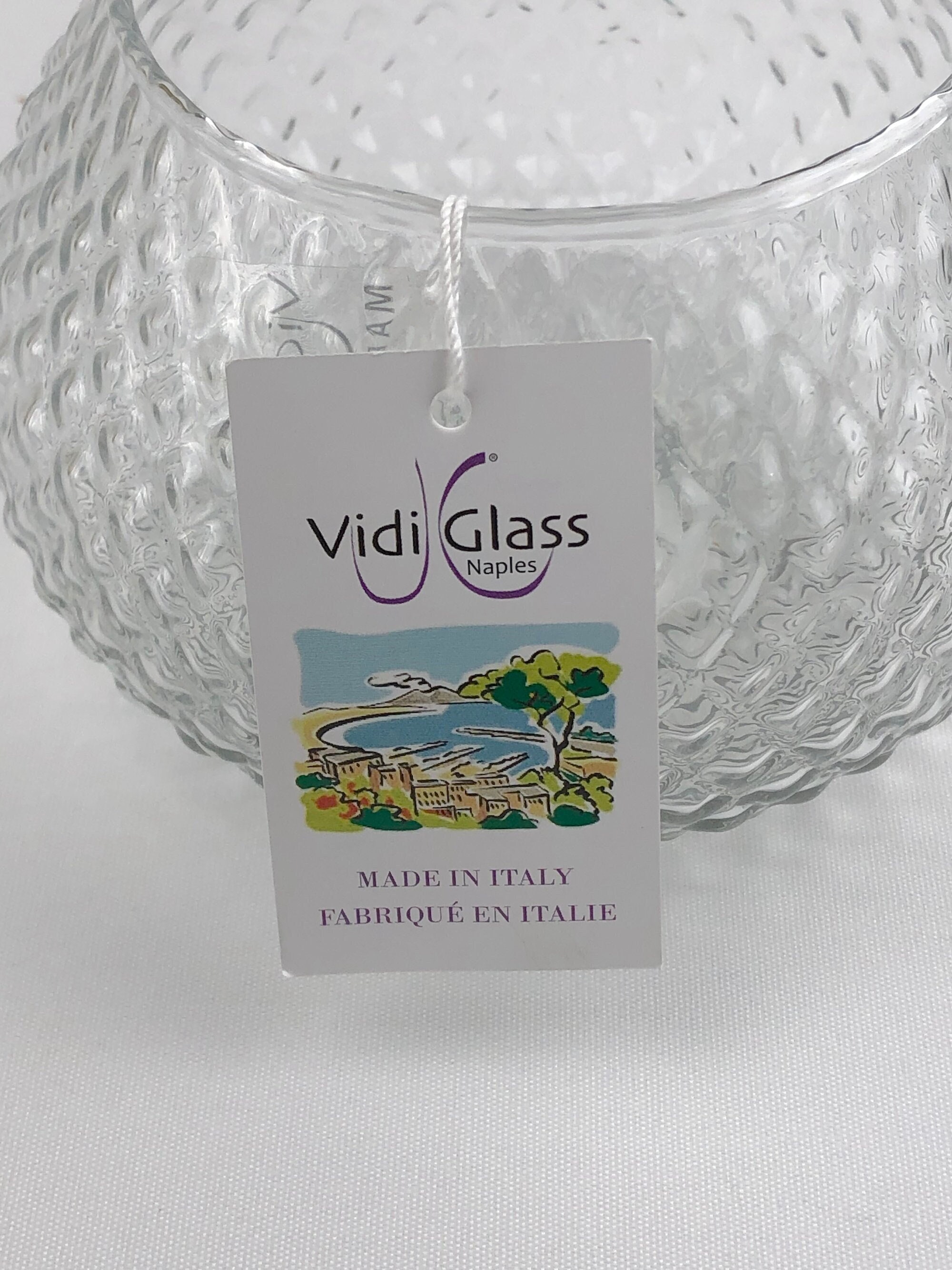 Handmade Vidi Glass Naples Italy Glass Bowl Flower Vase - Etsy