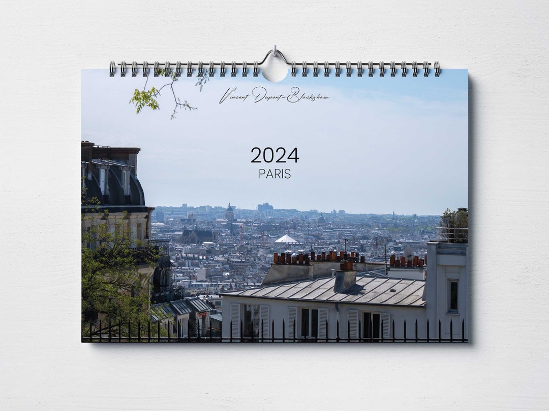 Paris 2024 Calendar Emily in Paris Eiffel Tower A4 Calendar A3 Wall ...