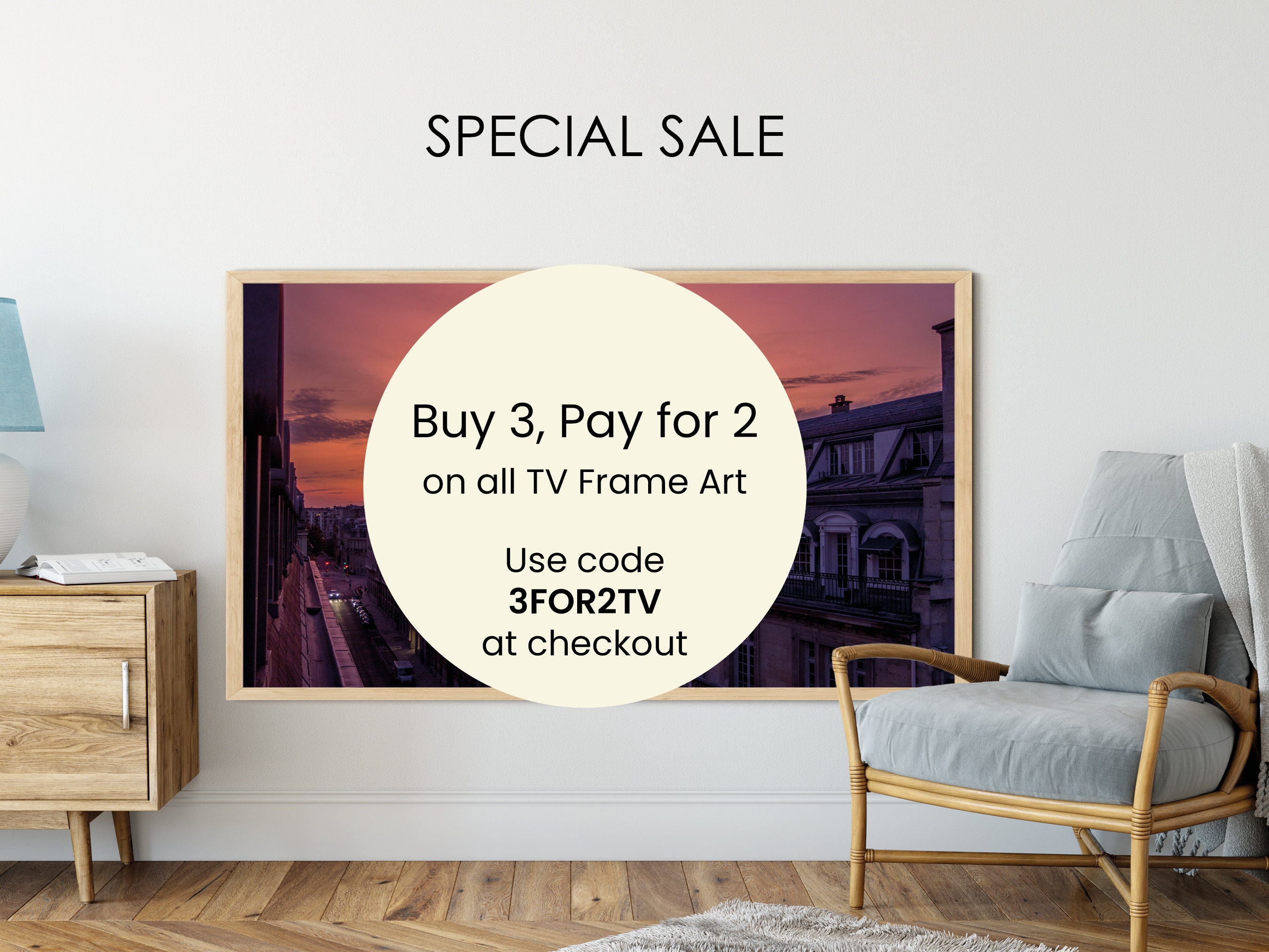 Paris Sunset Print, Samsung Frame TV Art, Paris Digital Download, Paris ...