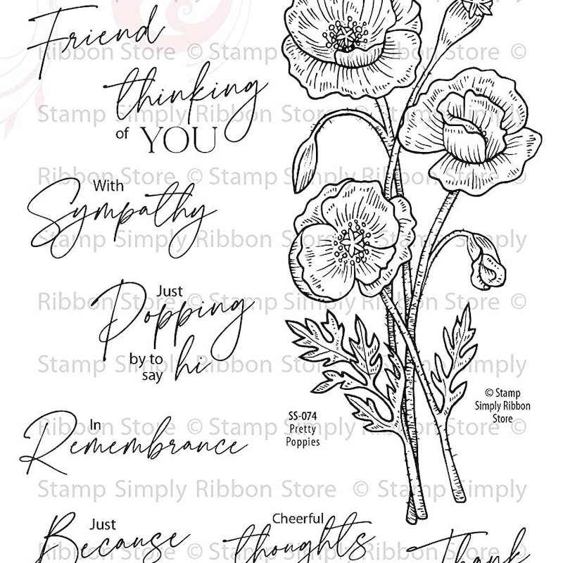 Sympathy Stamp - Etsy