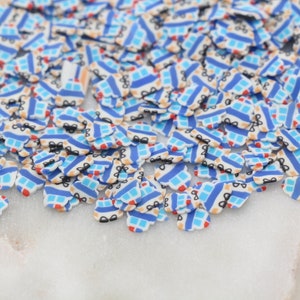 Police Car Polymer Clay Sprinkles, Police Car Clay Slices ...
