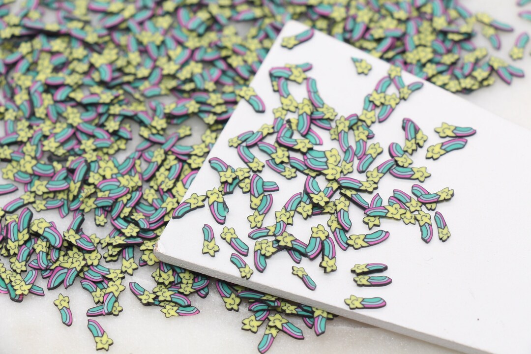 Shooting Star Clay Sprinkles, Star Clay Sprinkles, Embellishment Fake ...