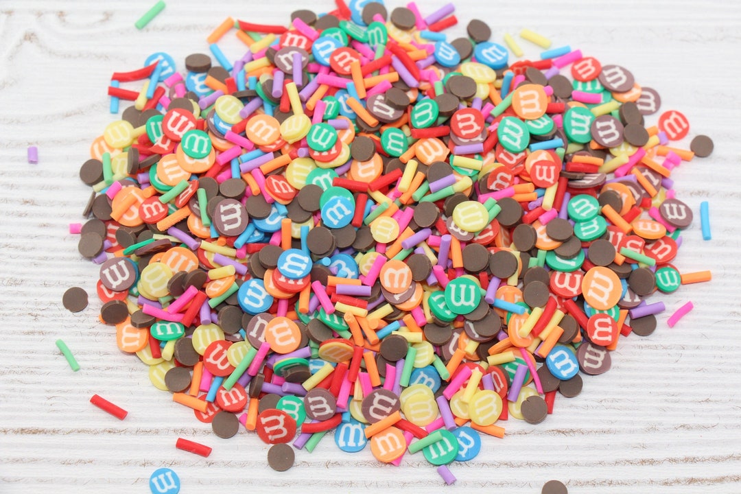 Candy Polymer Clay Sprinkles, Chocolate Sweets Themed Clay Slices ...