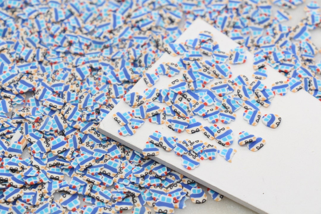 Police Car Polymer Clay Sprinkles, Police Car Clay Slices ...
