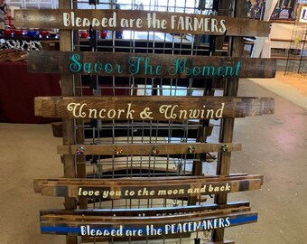 Wine Barrel Stave Sign - Etsy
