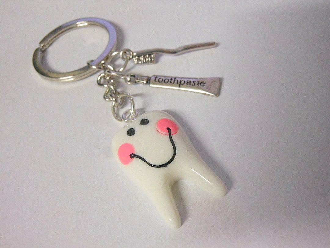 Tooth Tooth Fairy Dental Care Keychain, Toothbrush, Toothpaste - Etsy