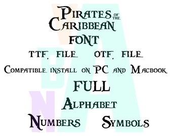 Pirate alphabet | Etsy