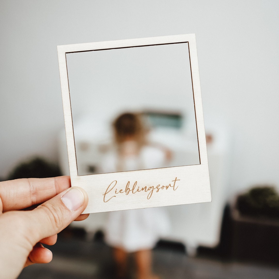 POLAROID Frame Photo Props, Decoration, Gift Friends, Wooden Photo ...