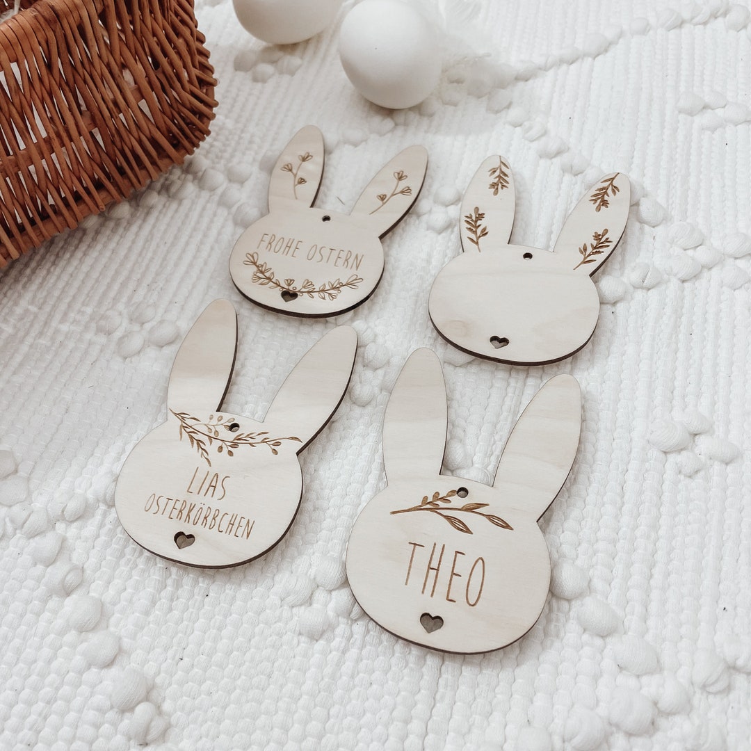 Personalized Pendant Easter Bunny, Easter Pendant Name Plate, Gift ...