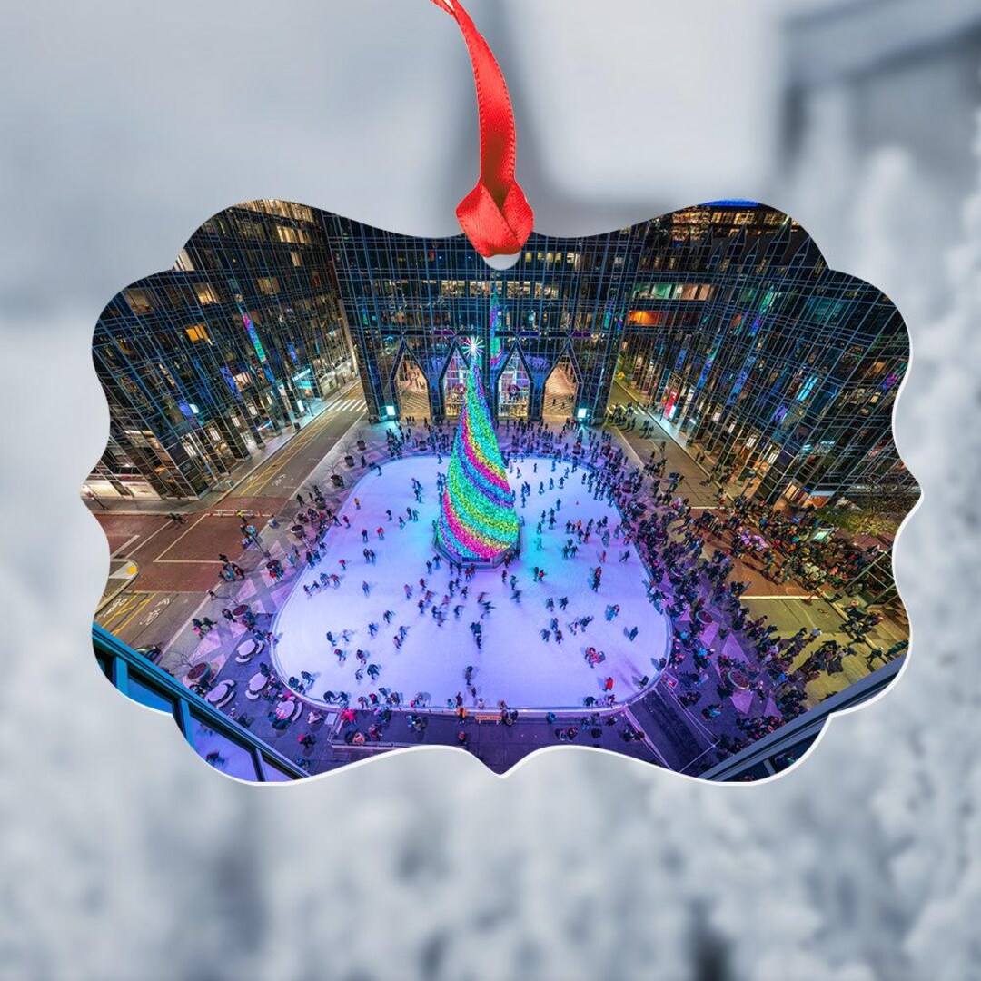 PPG Skating Rink Metal Christmas Ornament Pittsburgh Gift Idea Stocking ...