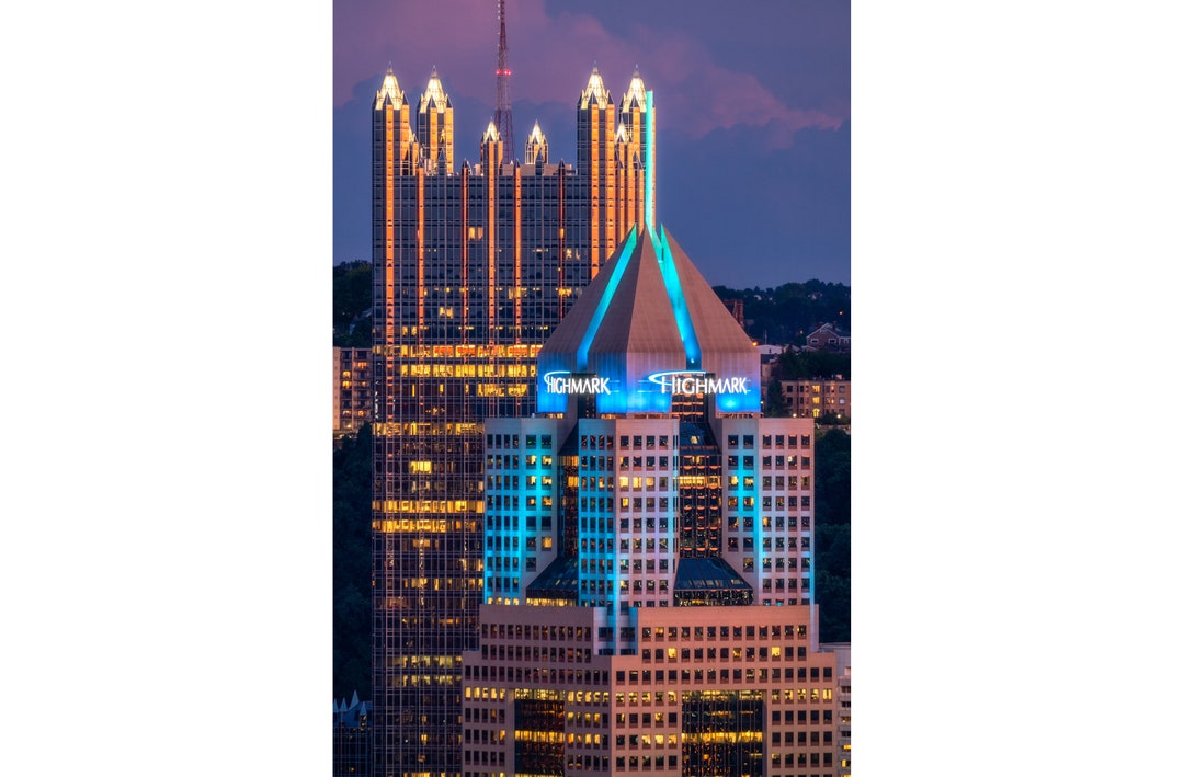 Pittsburgh Skyline Photo PPG Place and Highmark Building - Etsy