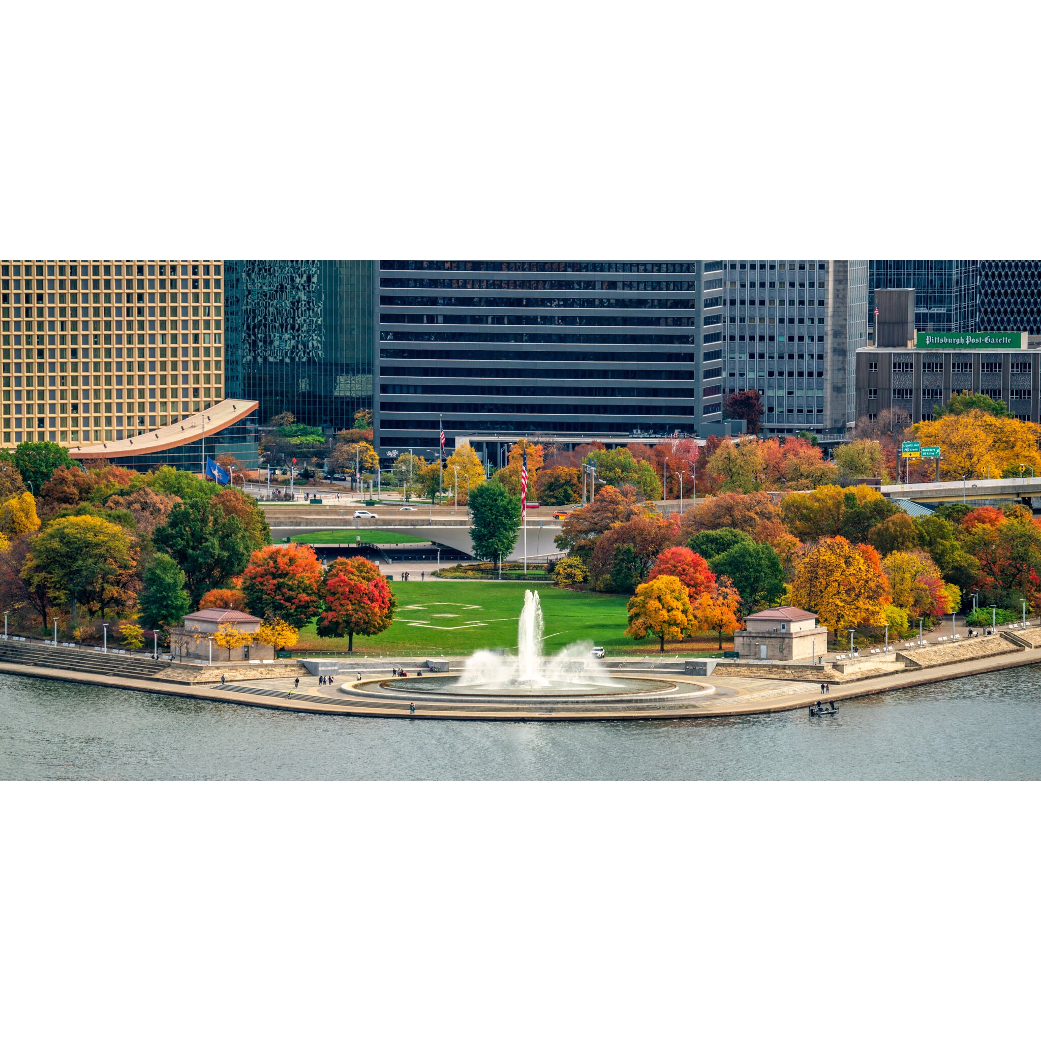 Pittsburgh Photo Point State Park Fountain in Autumn Pittsburgh Fall ...