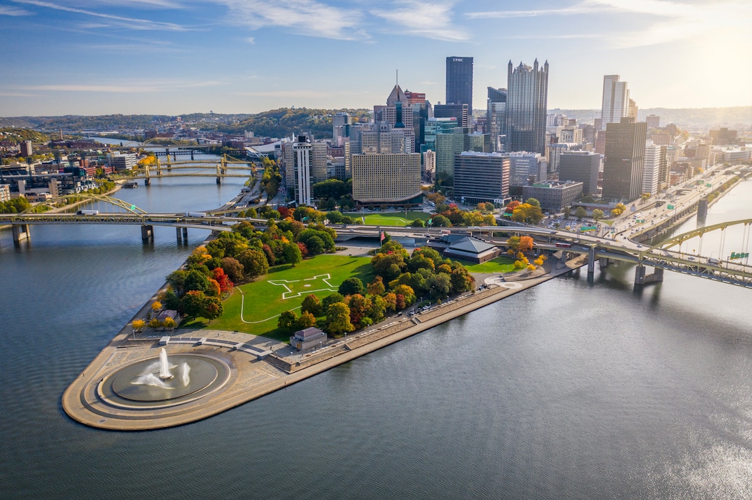 Pittsburgh Skyline Photo Point State Park in Fall - Etsy