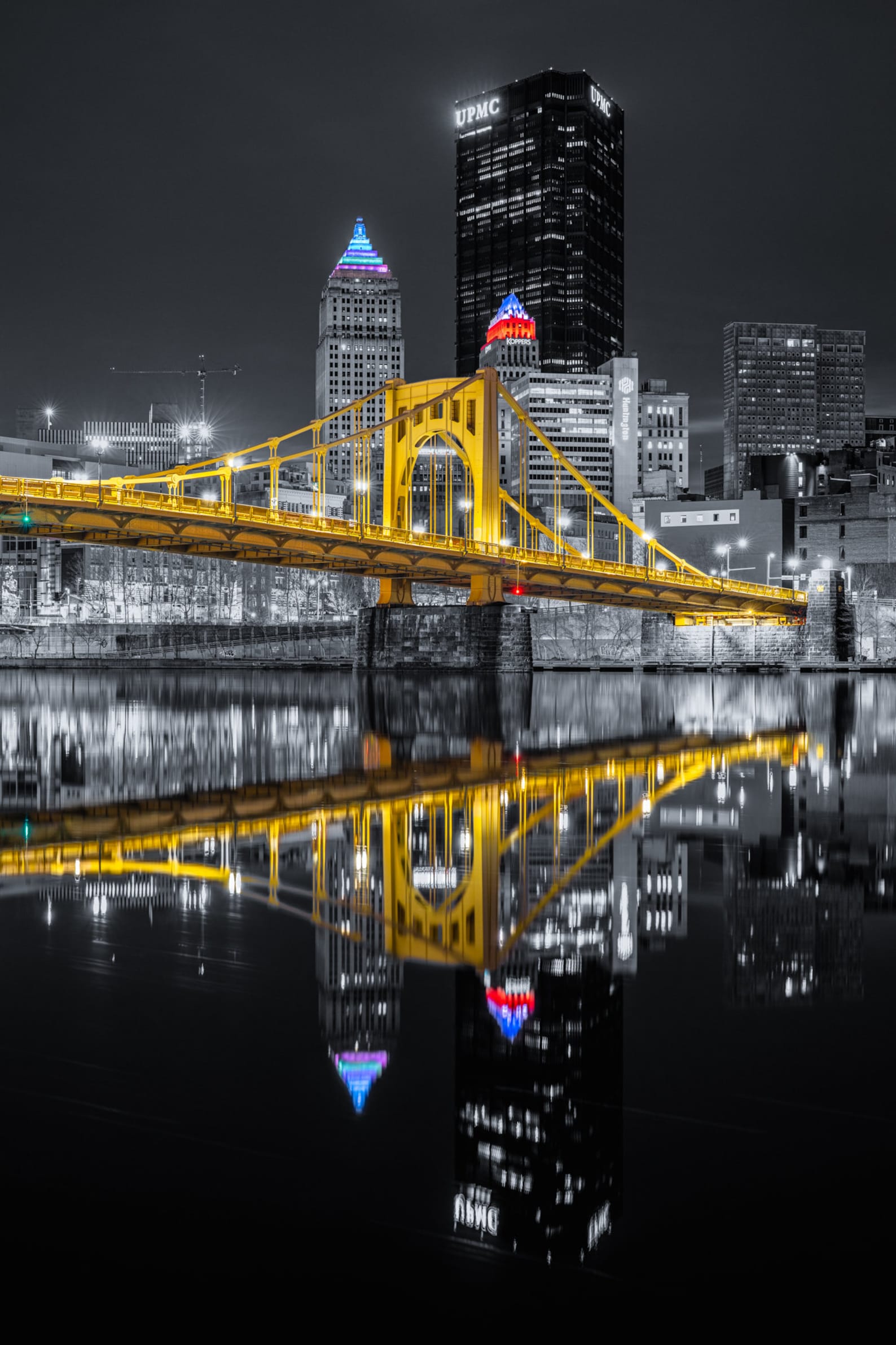 Pittsburgh Photo Black & Gold Warhol Bridge Pittsburgh Picture ...