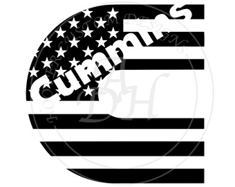 Cummins American Flag Svg - Etsy