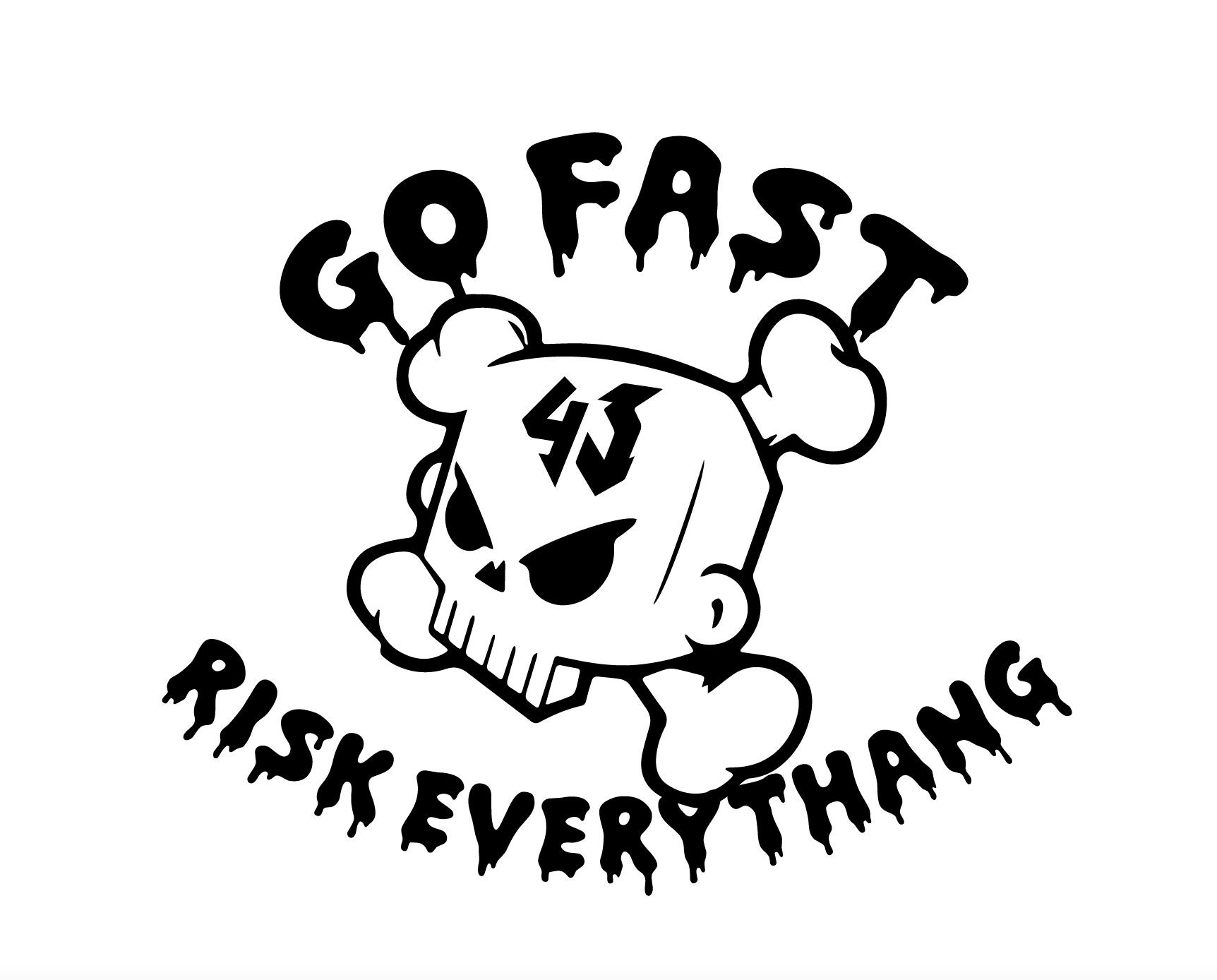 GO Fast RISK EVERYTHANG Hoonigan Skull, Ken Block, KB43VER, 43 - Etsy