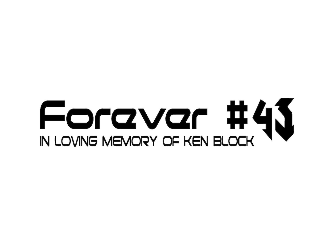 Forever 43 in Loving Memory of Ken Block - Etsy