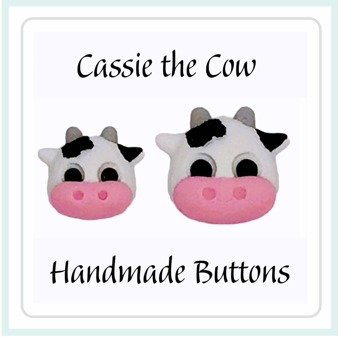 6 Cassie the Cow Buttons From Betsy Bear & Friends Collection - Etsy