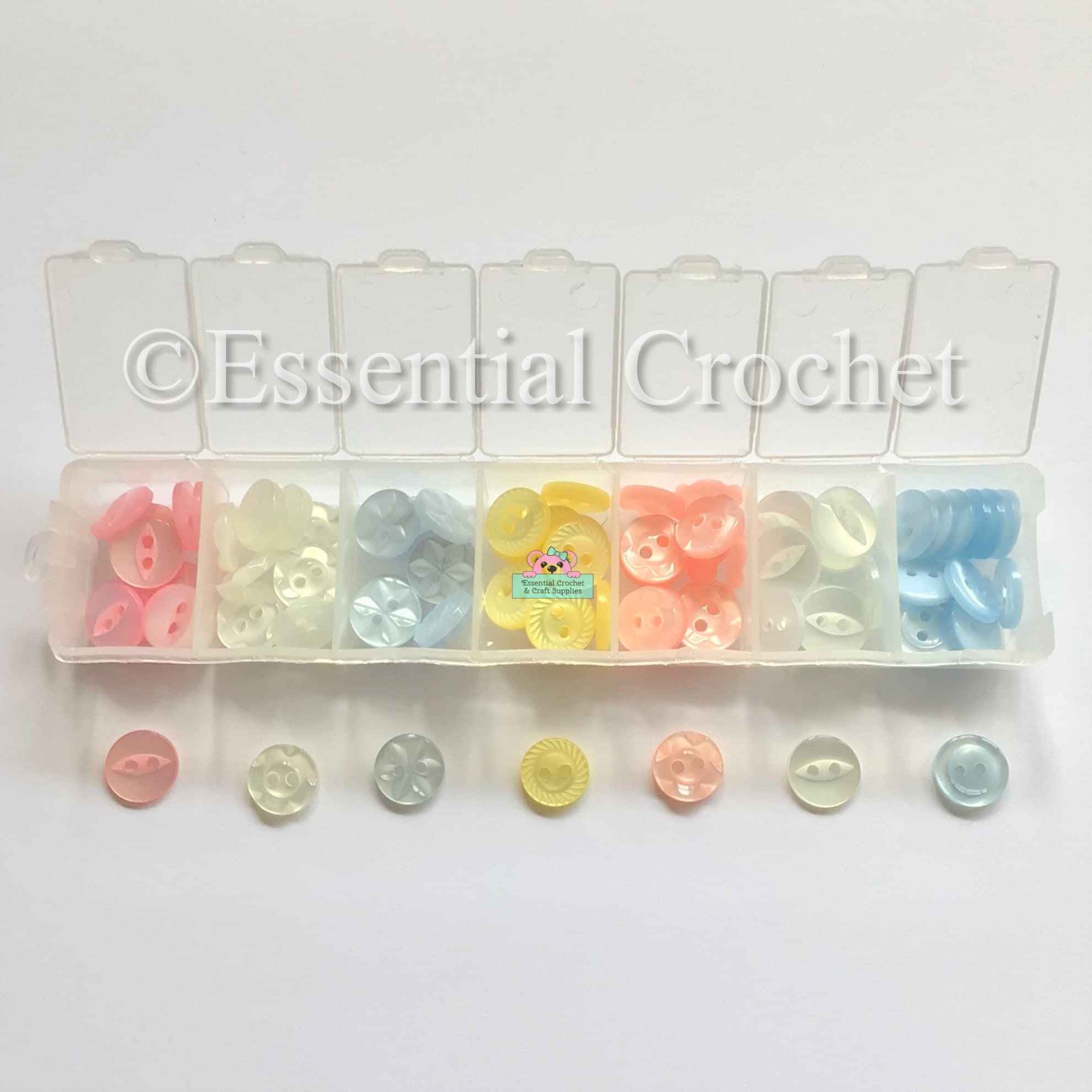 Button Boxes With 84 X 11mm Buttons in a Section Box 8 - Etsy UK