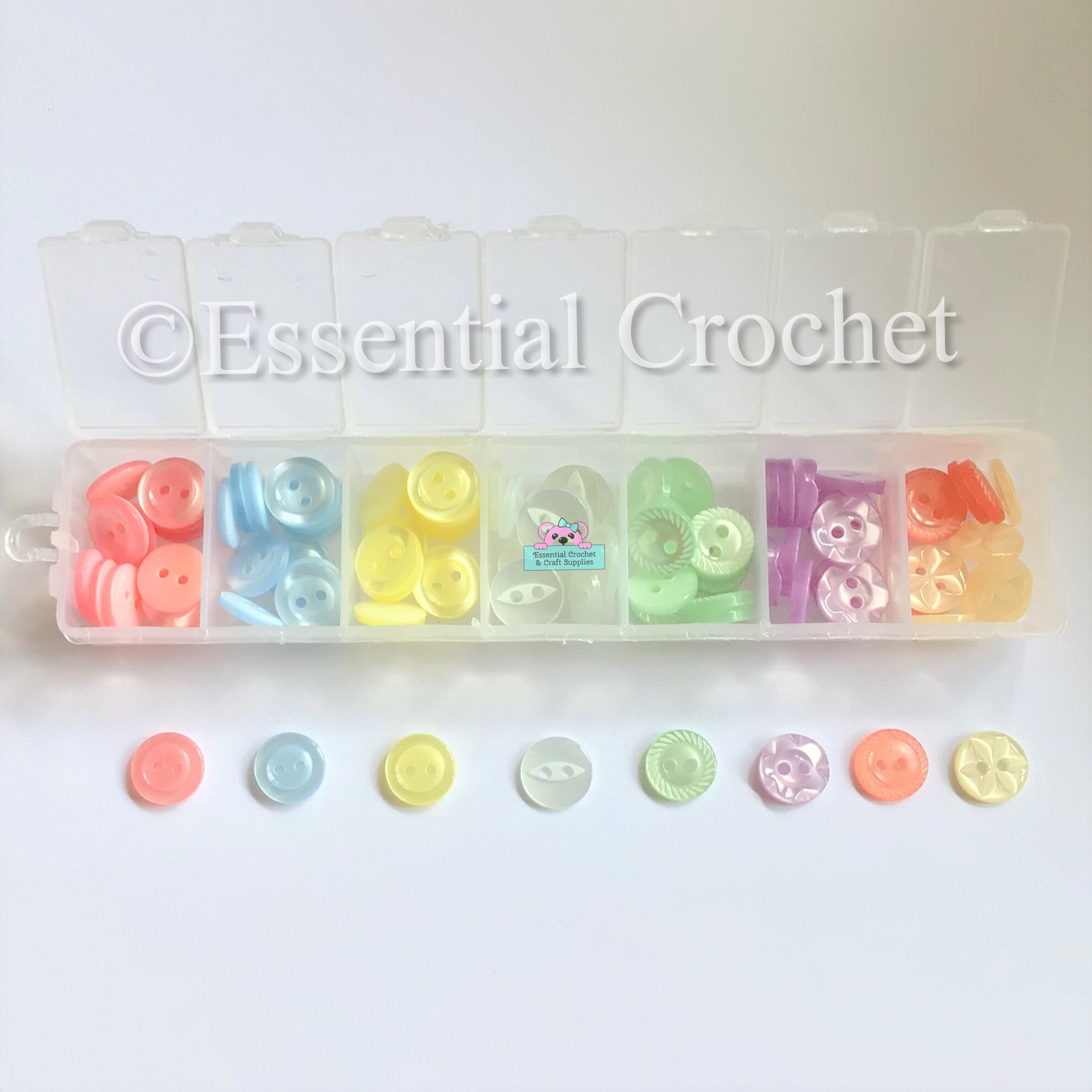 Button Boxes With 84 X 11mm Buttons in a Section Box 8 - Etsy UK