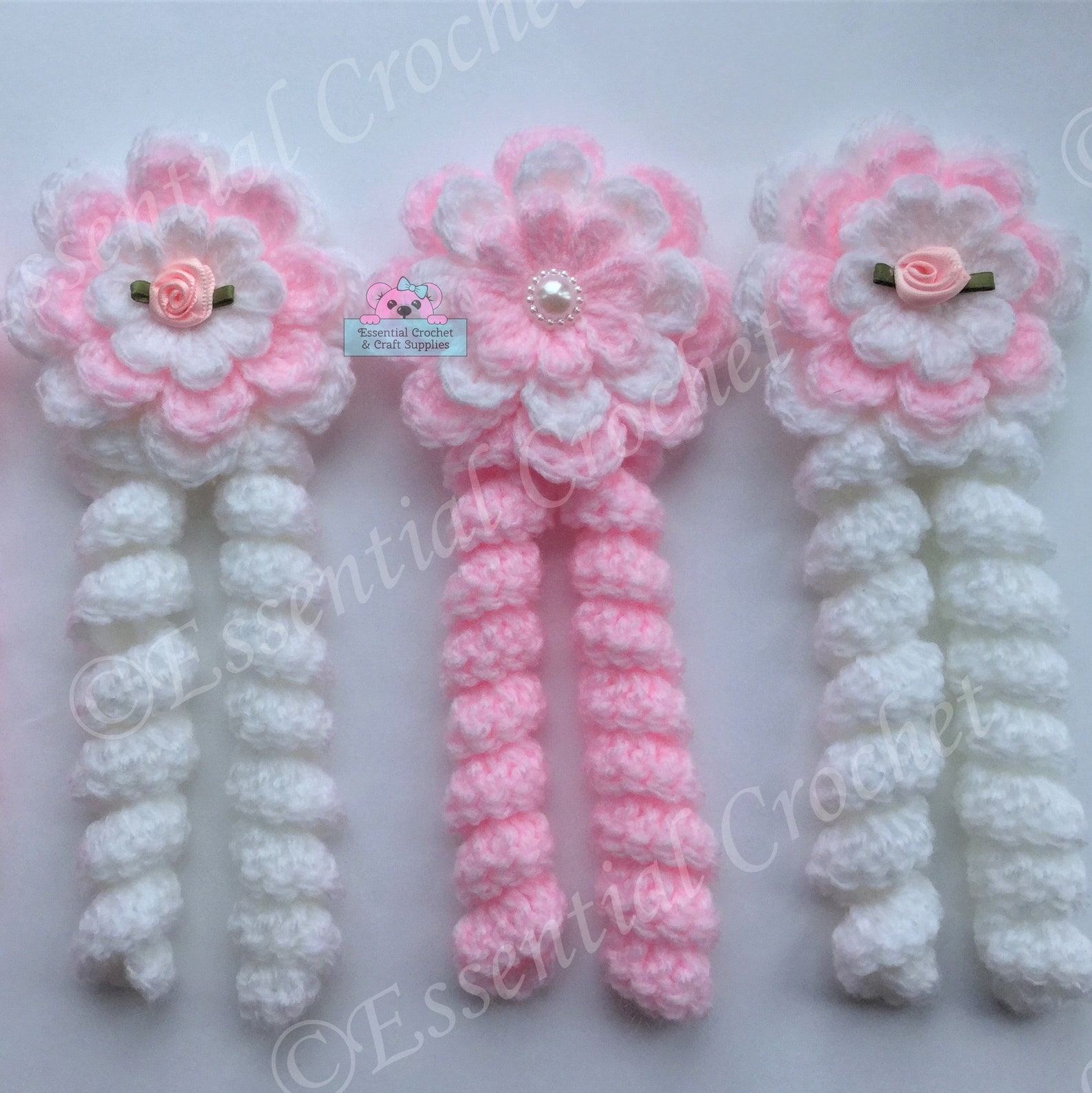 Curlicue Flower Crochet Pattern – US Terms, Beginner (PDF Digital ...