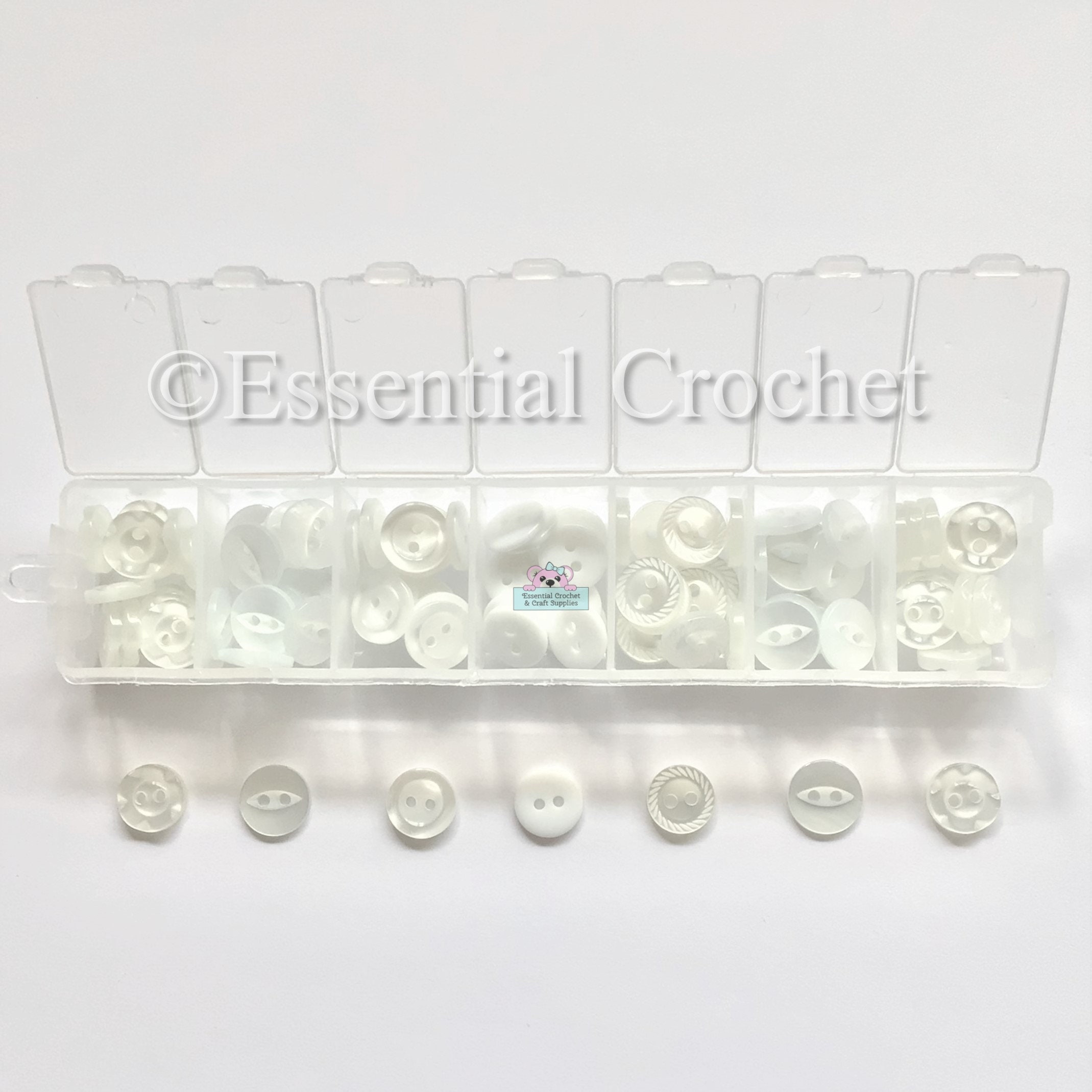 Button Boxes With 84 X 11mm Buttons in a Section Box 8 - Etsy UK