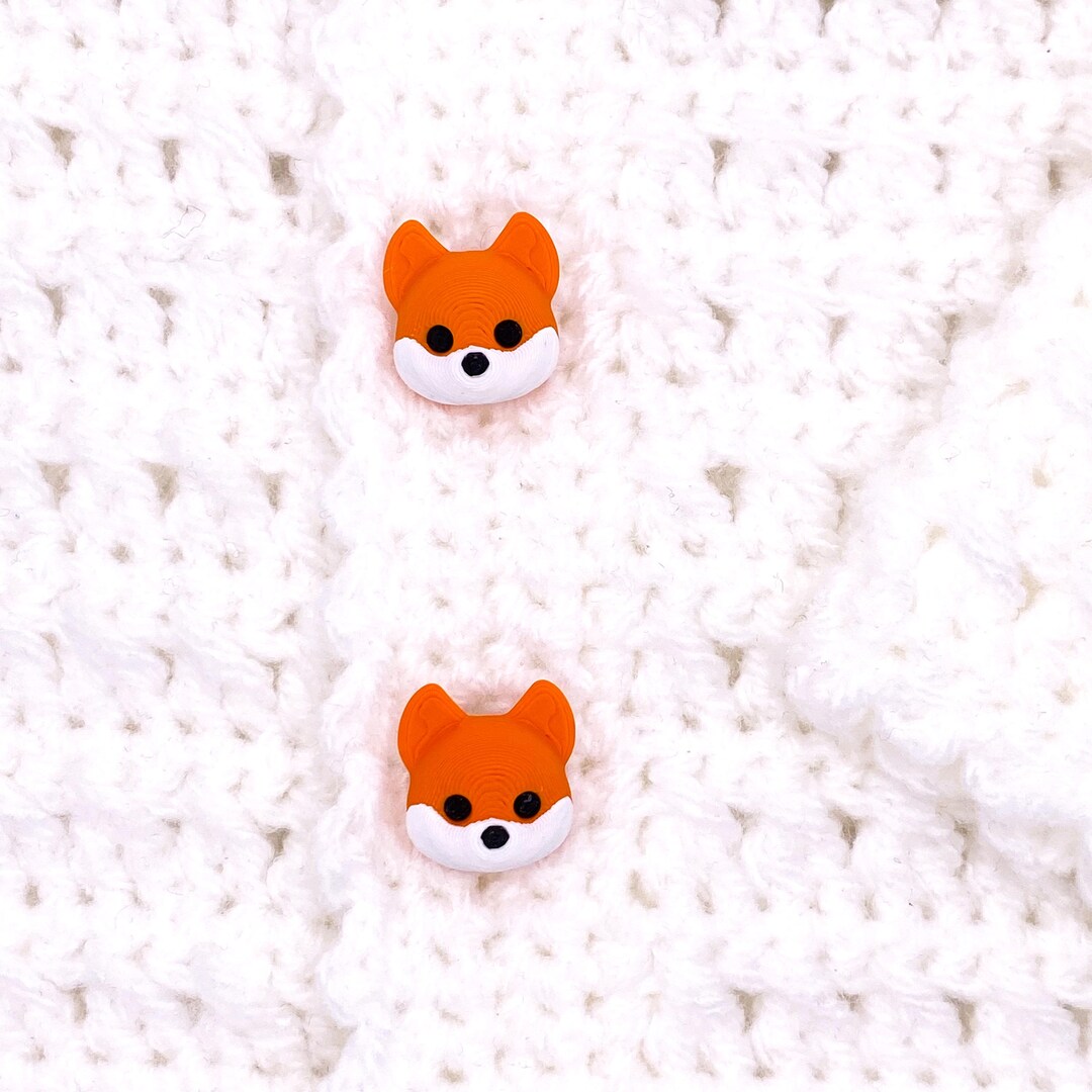 NEW DESIGN 6 Finley the Fox Buttons Betsy the Bear & Friends Collection ...
