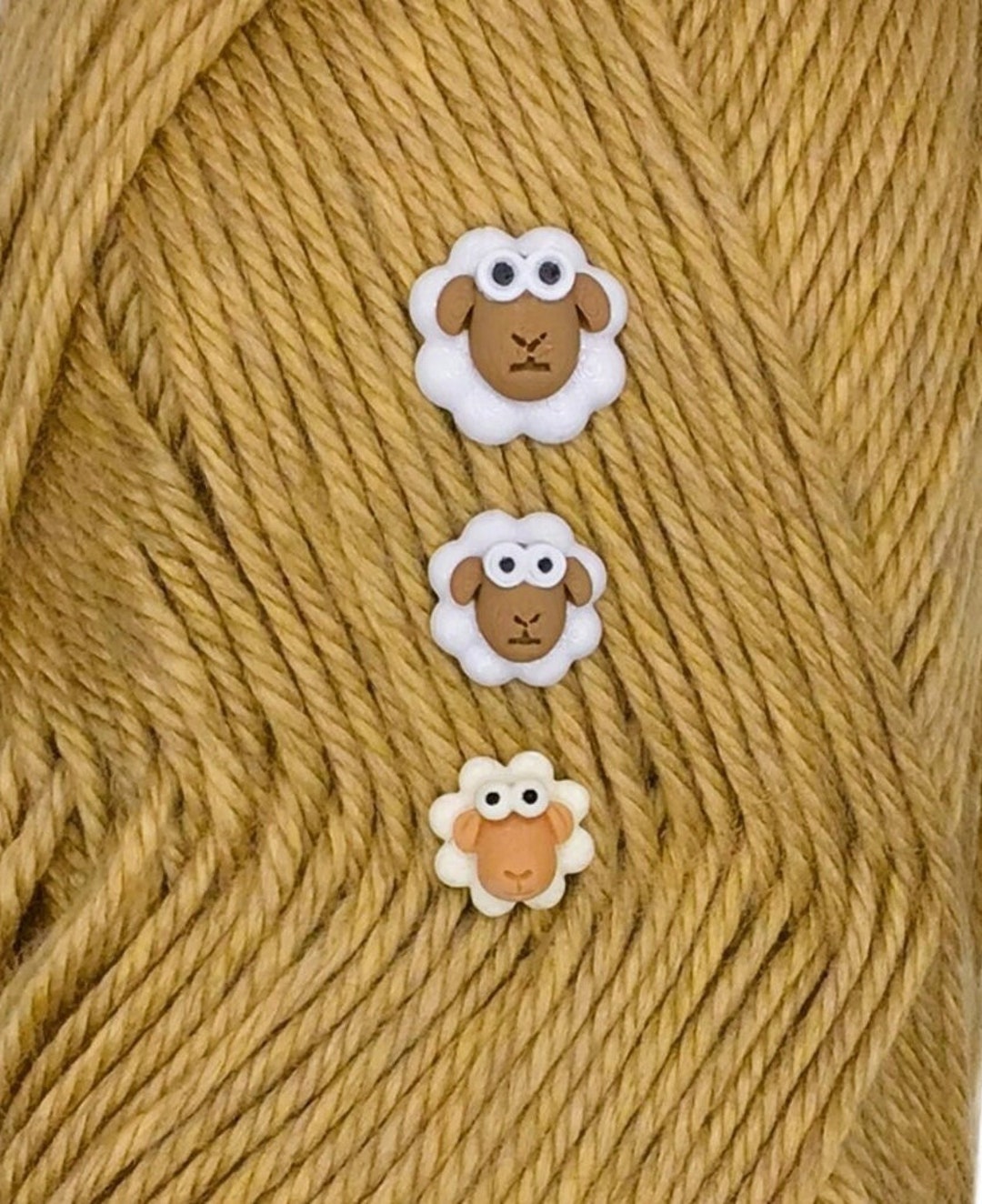 6 Shelby the Sheep Buttons in 3 Sizes Betsy Bear & Friends Collection ...
