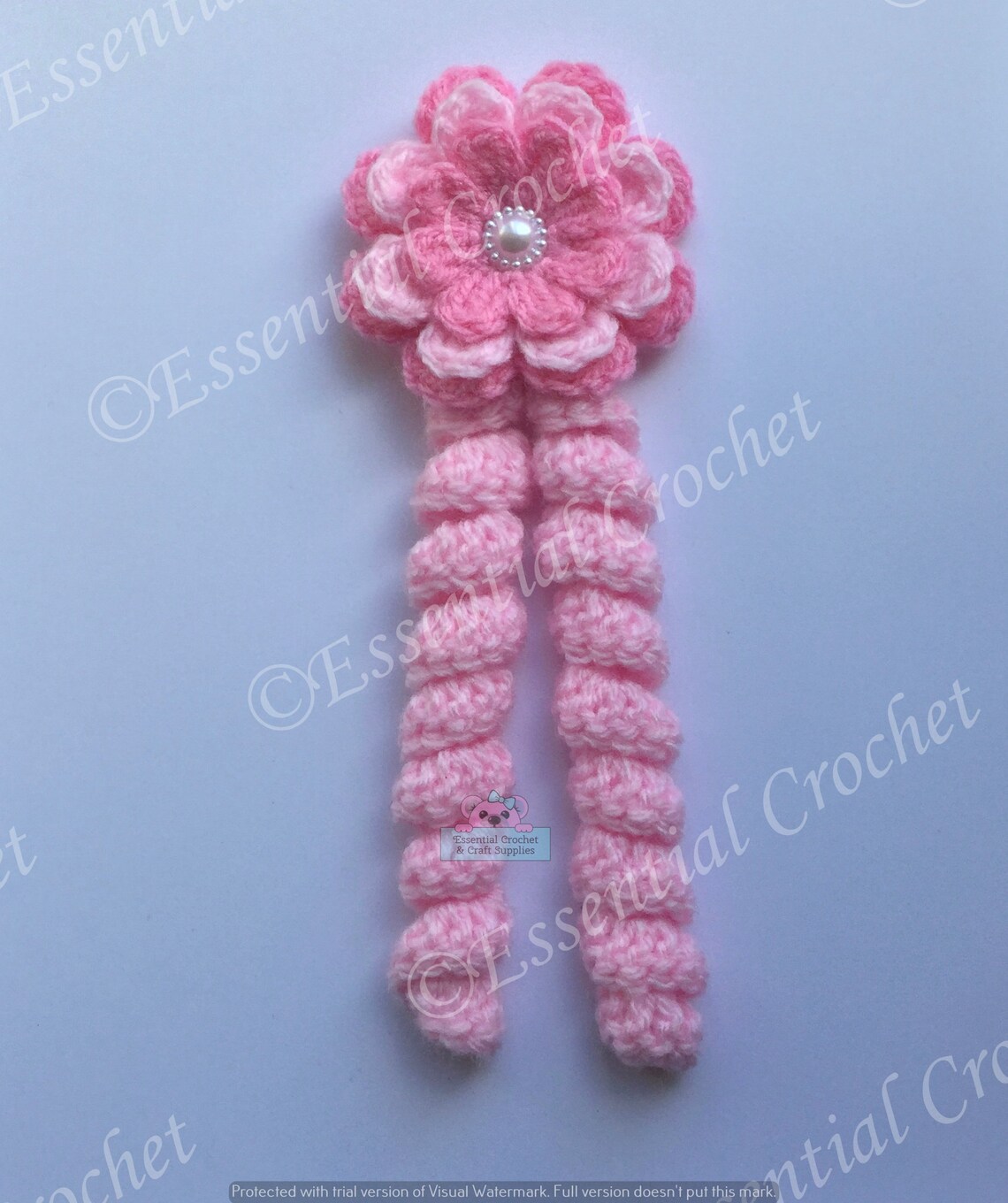 Curlicue Flower Crochet Pattern – US Terms, Beginner (PDF Digital ...
