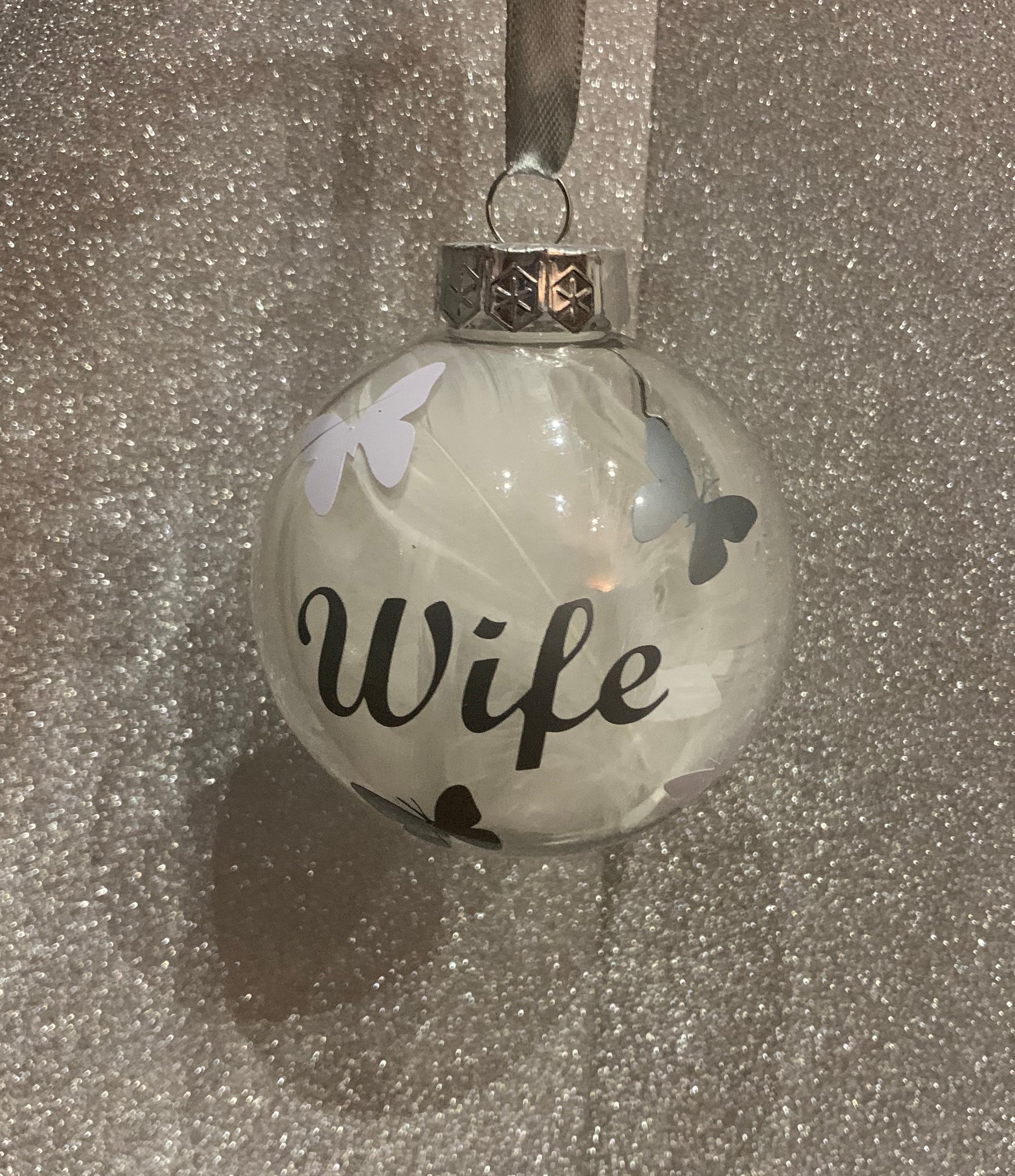 Personalised Christmas Bauble custom baubles memorial | Etsy