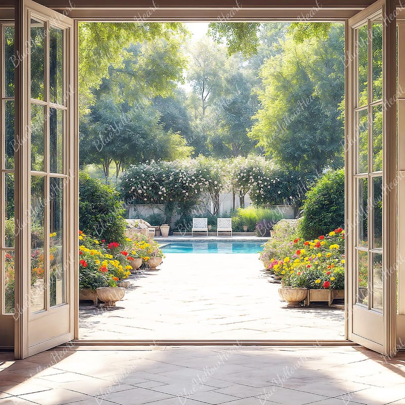 Spring Window Teams Background - Etsy