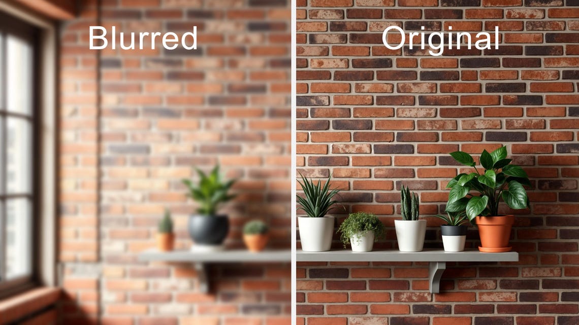 Home Office Zoom Background | Brick Wall Virtual Home Office Backdrop ...