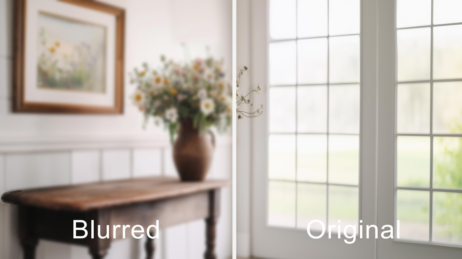 Home Office Zoom Background, Farmhouse Virtual Office Backdrop, Spring ...