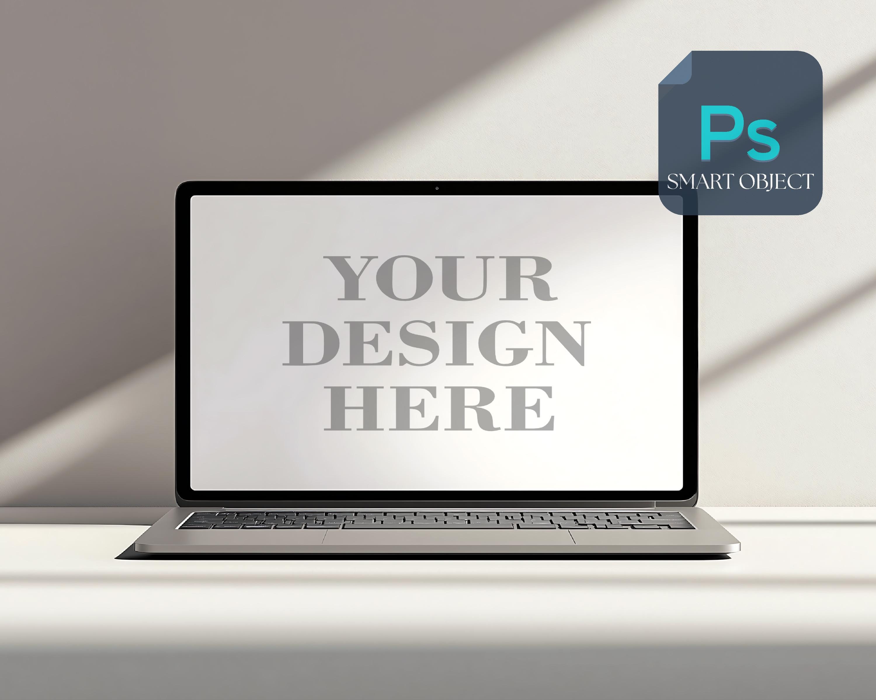 MacBook Mockup, Photoshop PSD Laptop Mockup, Editable MacBook Pro ...