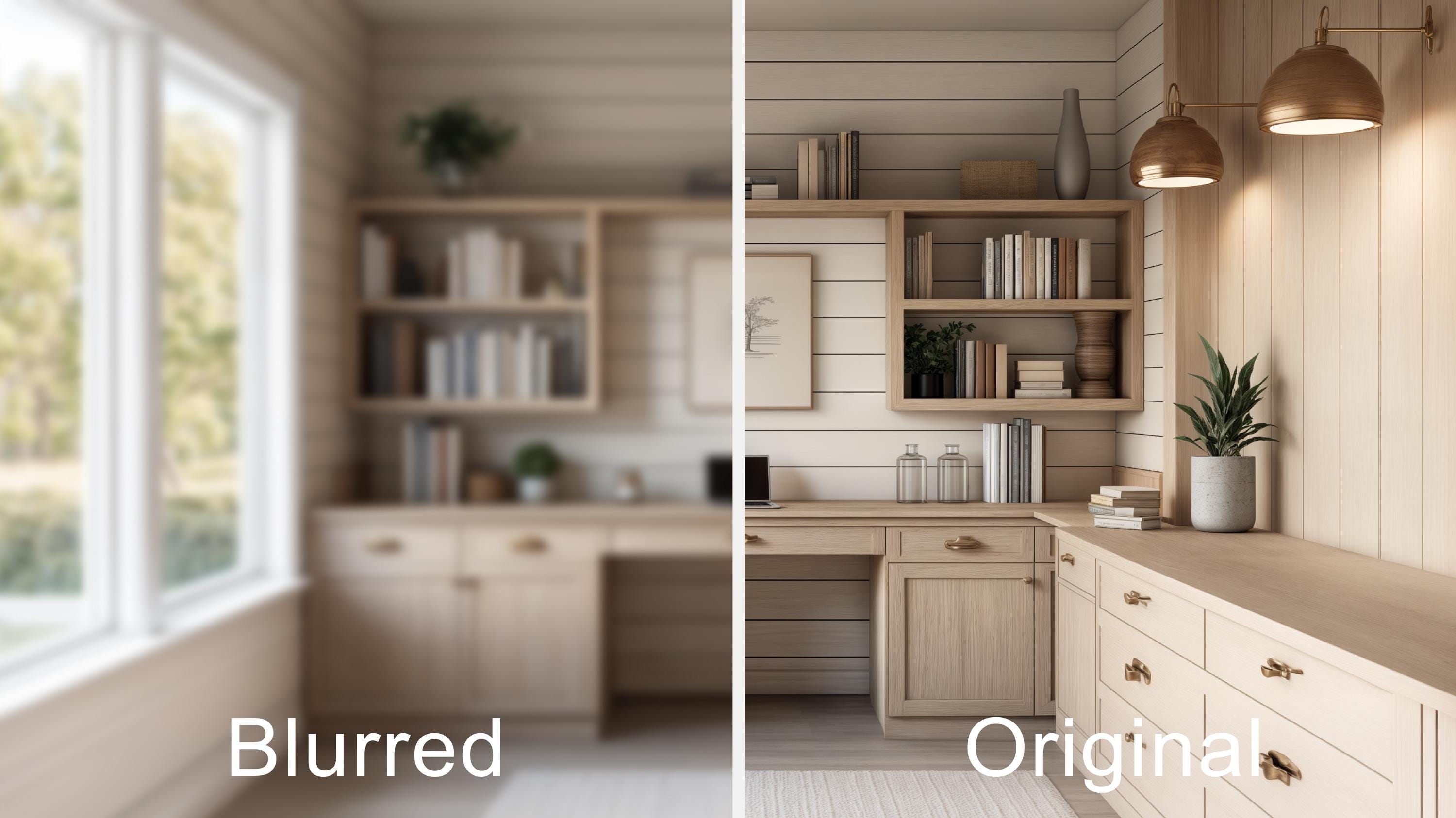 Home Office Zoom Background, Virtual Modern Office Digital Backdrop ...