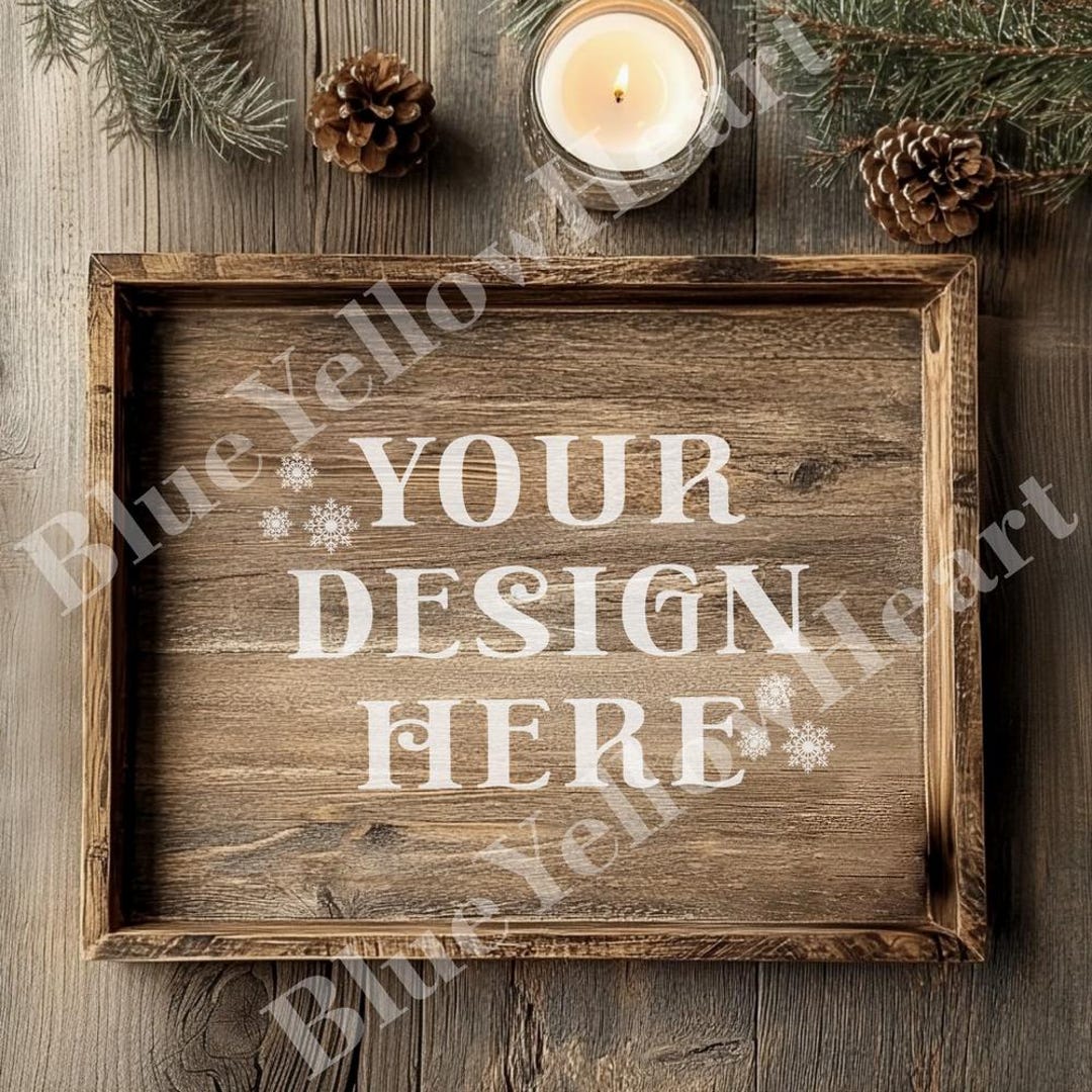 Serving Tray Mockup, Blank Board Mock Up, Cookies for Santa Tray ...