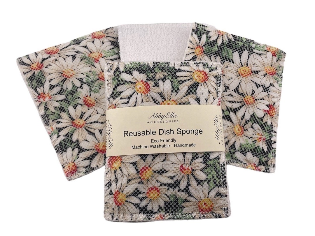 Washable Reusable Dish Sponge, Eco Friendly Scrubbies, Kitchen Scrubber ...