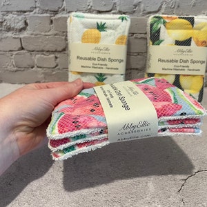 Reusable Kitchen Sponge, Zero Waste Sponge, Eco-friendly Sponge, Dish ...