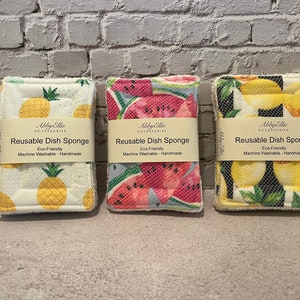 Reusable Kitchen Sponge Zero Waste Sponge Eco-friendly - Etsy