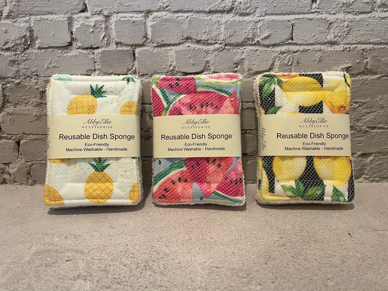 Reusable Kitchen Sponge Zero Waste Sponge Eco-friendly - Etsy