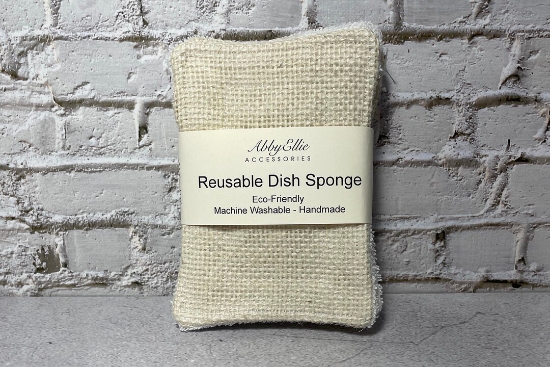 Reusable Dish Sponge Zero Waste Kitchen Scrubber Eco-friendly ...