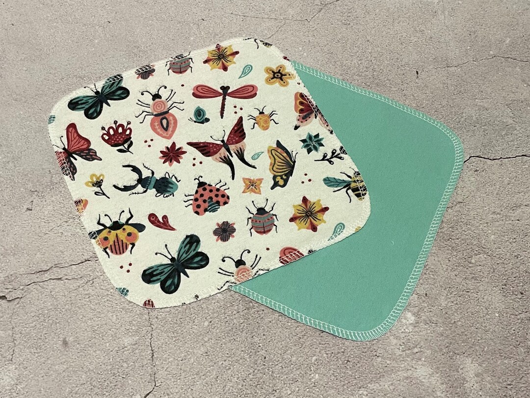 Paperless Napkins 1- Ply 8”x8” One Side Print/ Reusable Napkins ...