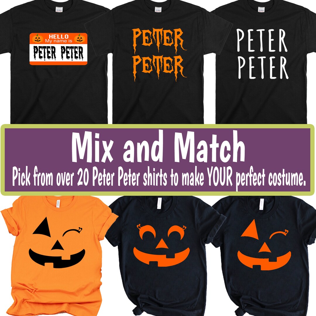 Peter Peter® Pumpkin Eater Adult Matching Couples Halloween Costume T ...