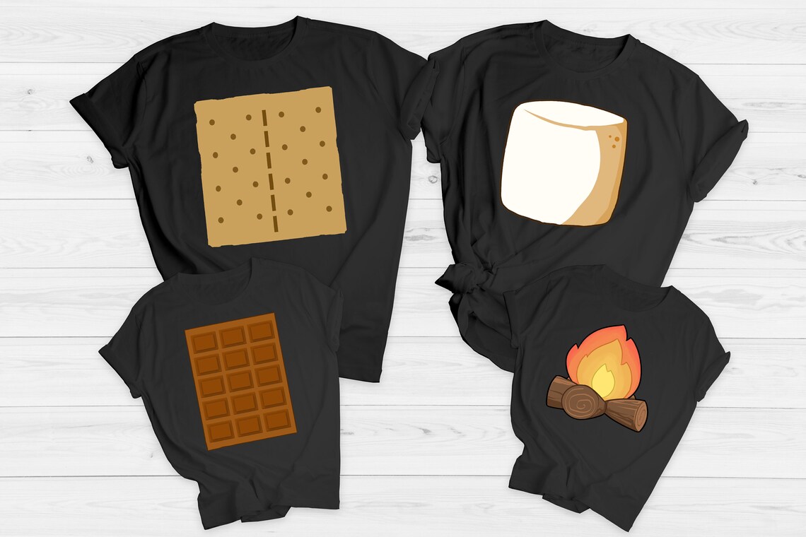 Smores Matching Group Family and Friends Halloween Costume T-shirt - Etsy