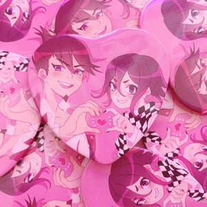 NEW DANGANRONPA V3 Kokichi Ouma & Kaito Momota Heart Button - Etsy