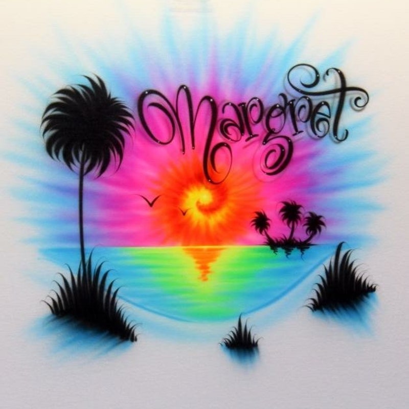 Airbrush Beach Scene - Etsy