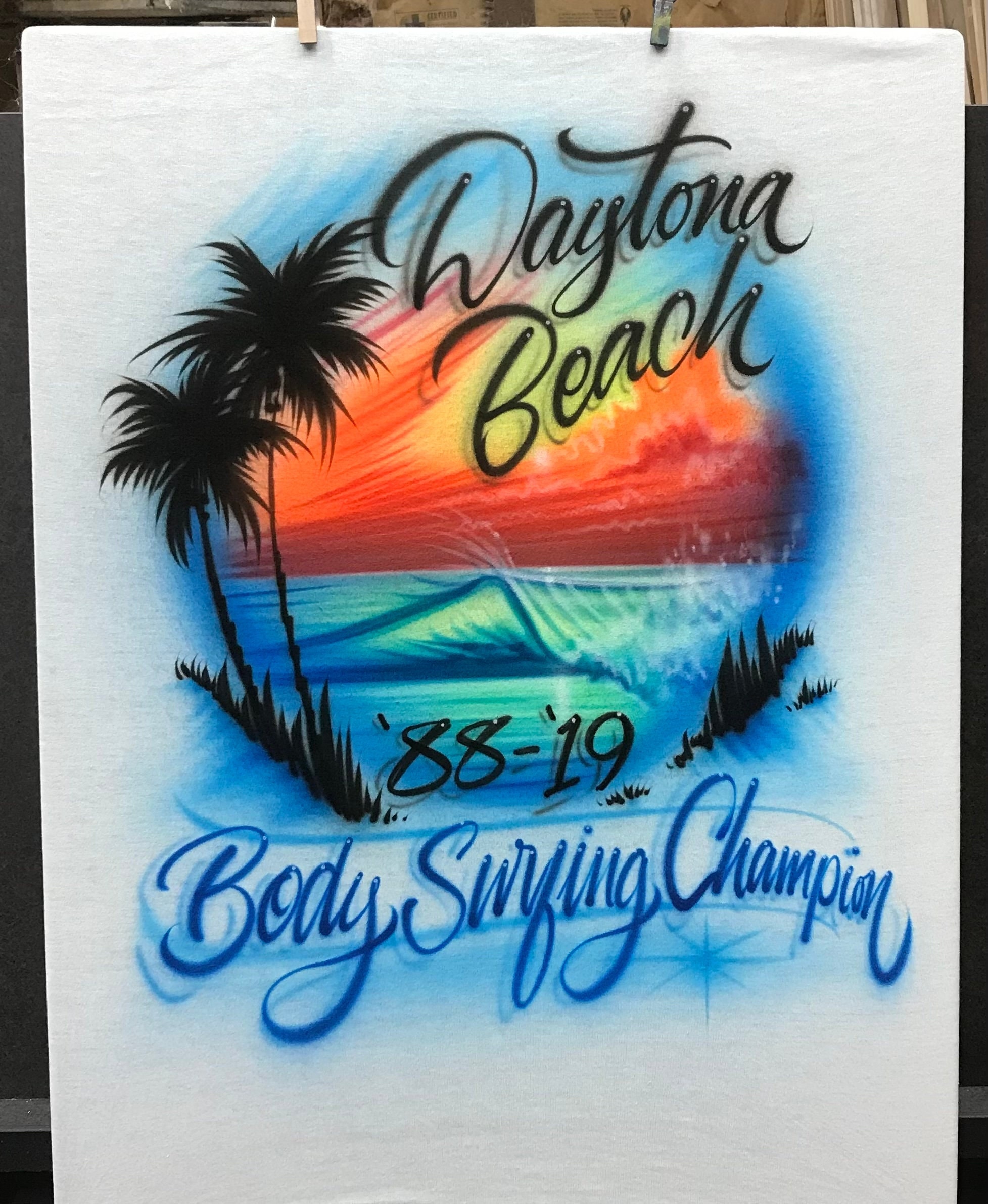 Beach Vacation Airbrush T Shirt - Etsy