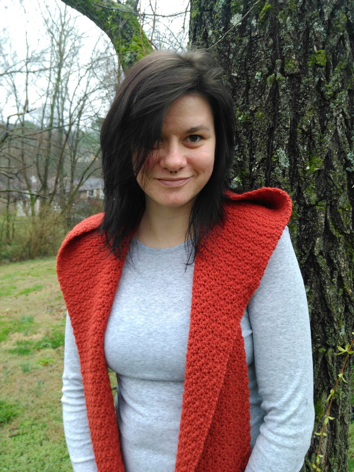 CROCHET PATTERN Paprika Pocket Scarf Hooded Scarf Crochet | Etsy